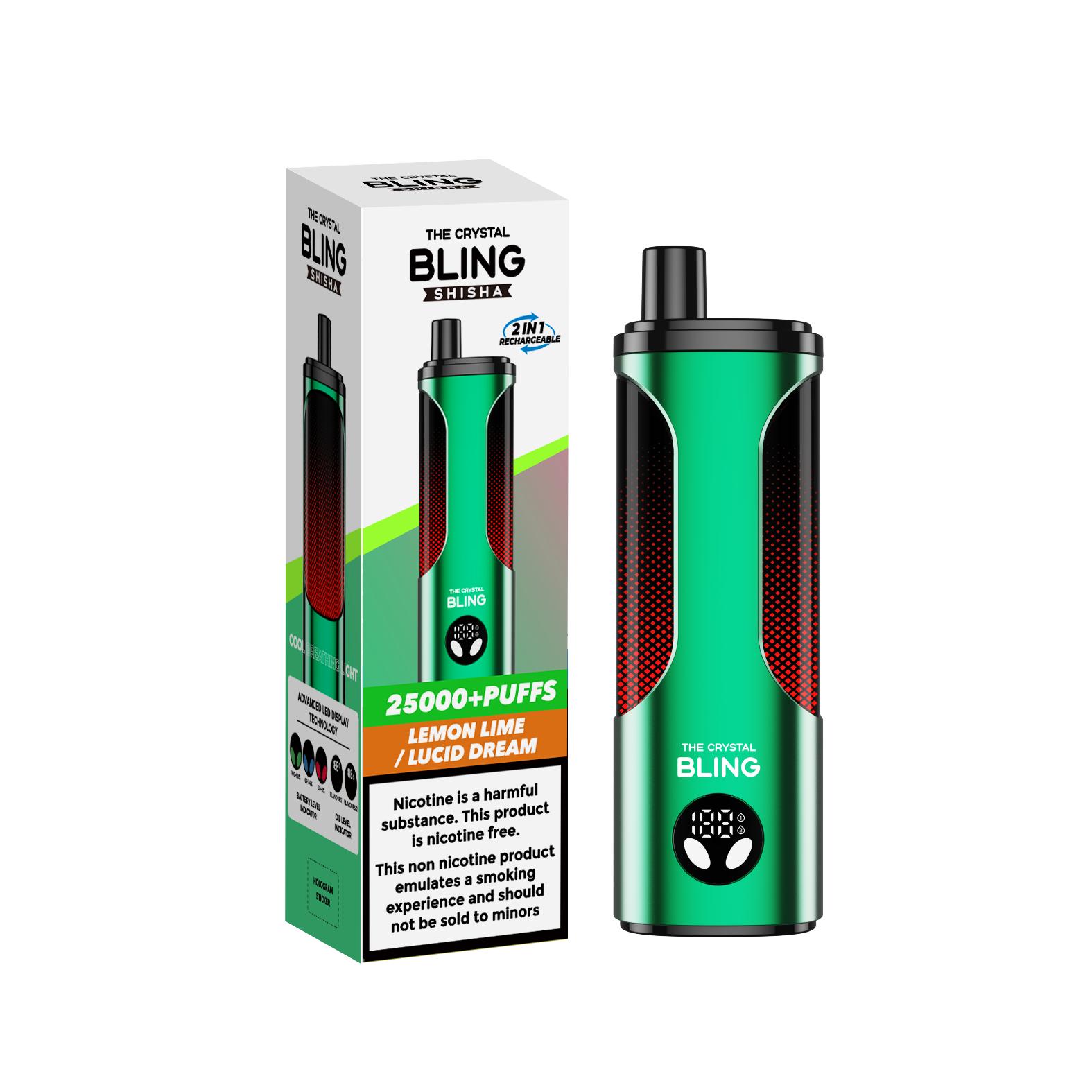 The Crystal Bling Shisha 25000 Disposable Vape – Wolfvapes.co.uk